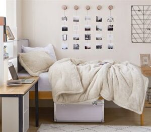 20 Cute and Trendy Neutral Dorm Room Ideas - Cassidy Lucille