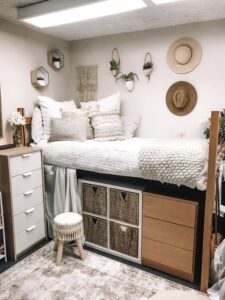 20 Cute and Trendy Neutral Dorm Room Ideas - Cassidy Lucille