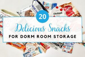 20 Delicious Snacks for Dorm Room Storage - Cassidy Lucille
