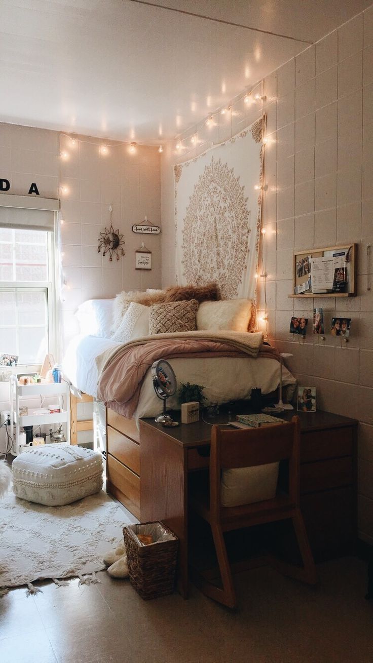 20 Cute and Trendy Neutral Dorm Room Ideas - Cassidy Lucille